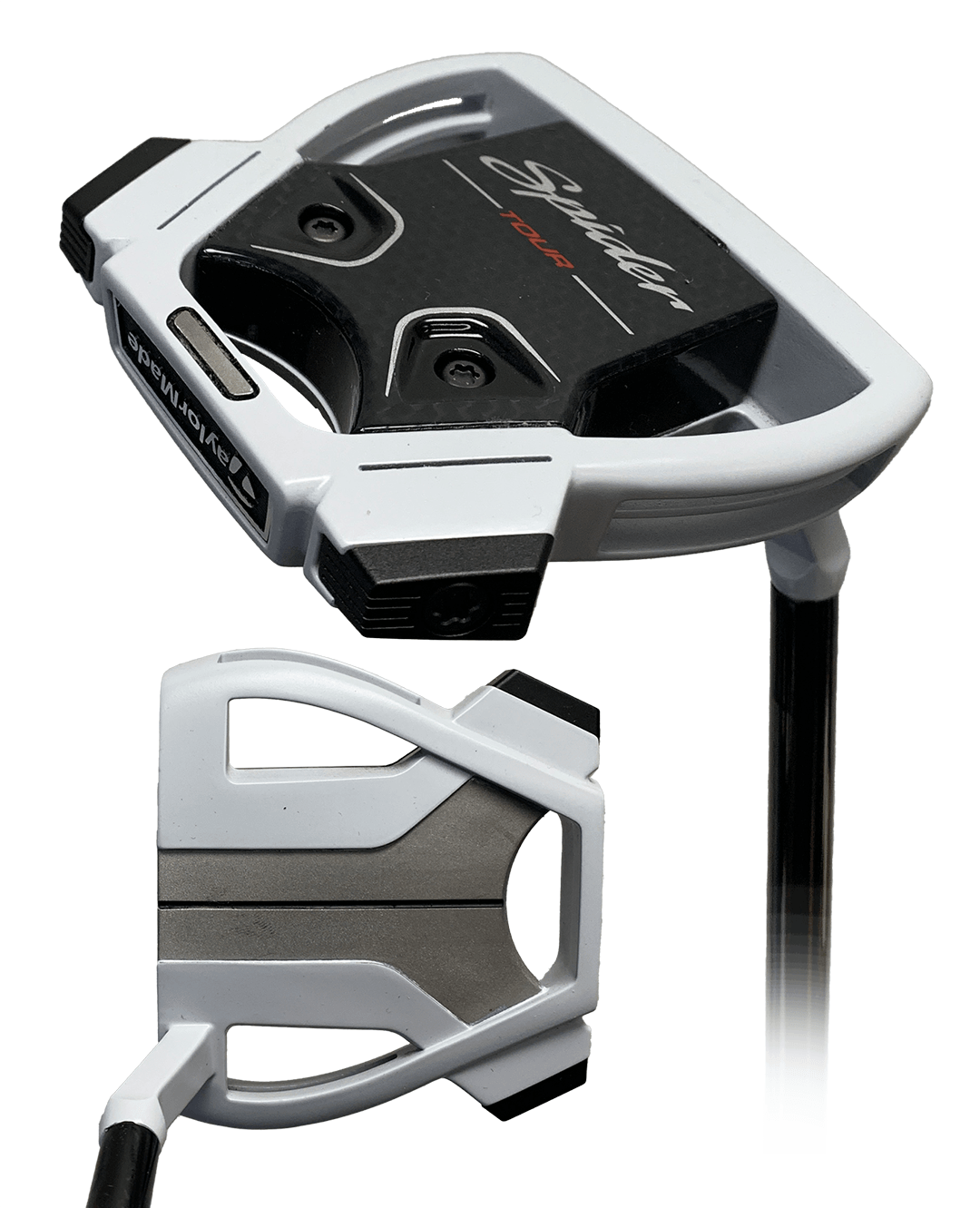 TaylorMade Spider Tour Chalk Putter, Slant Neck, Full Line Sightline ...