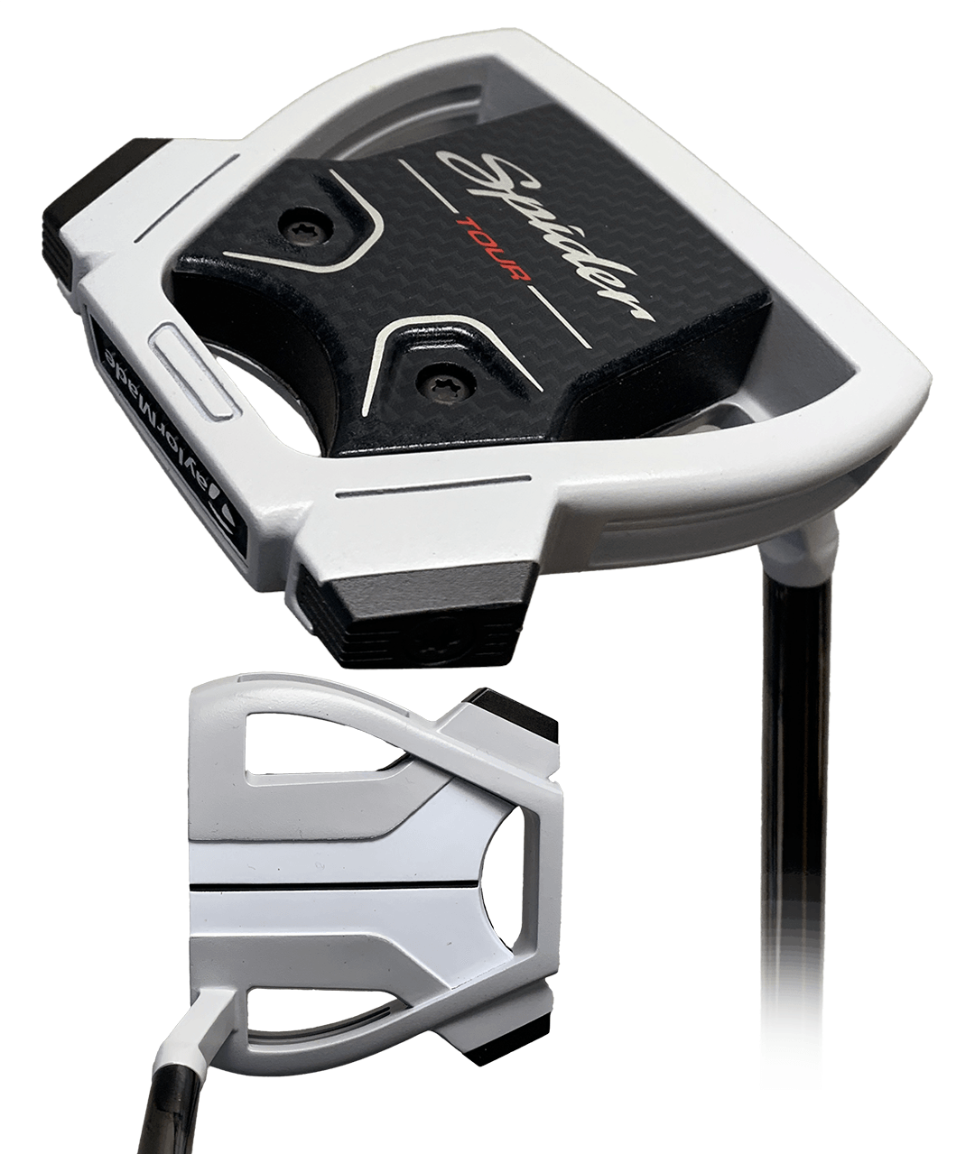 TaylorMade Spider Tour Chalk Putter, Slant Neck, Full Line Sightline ...