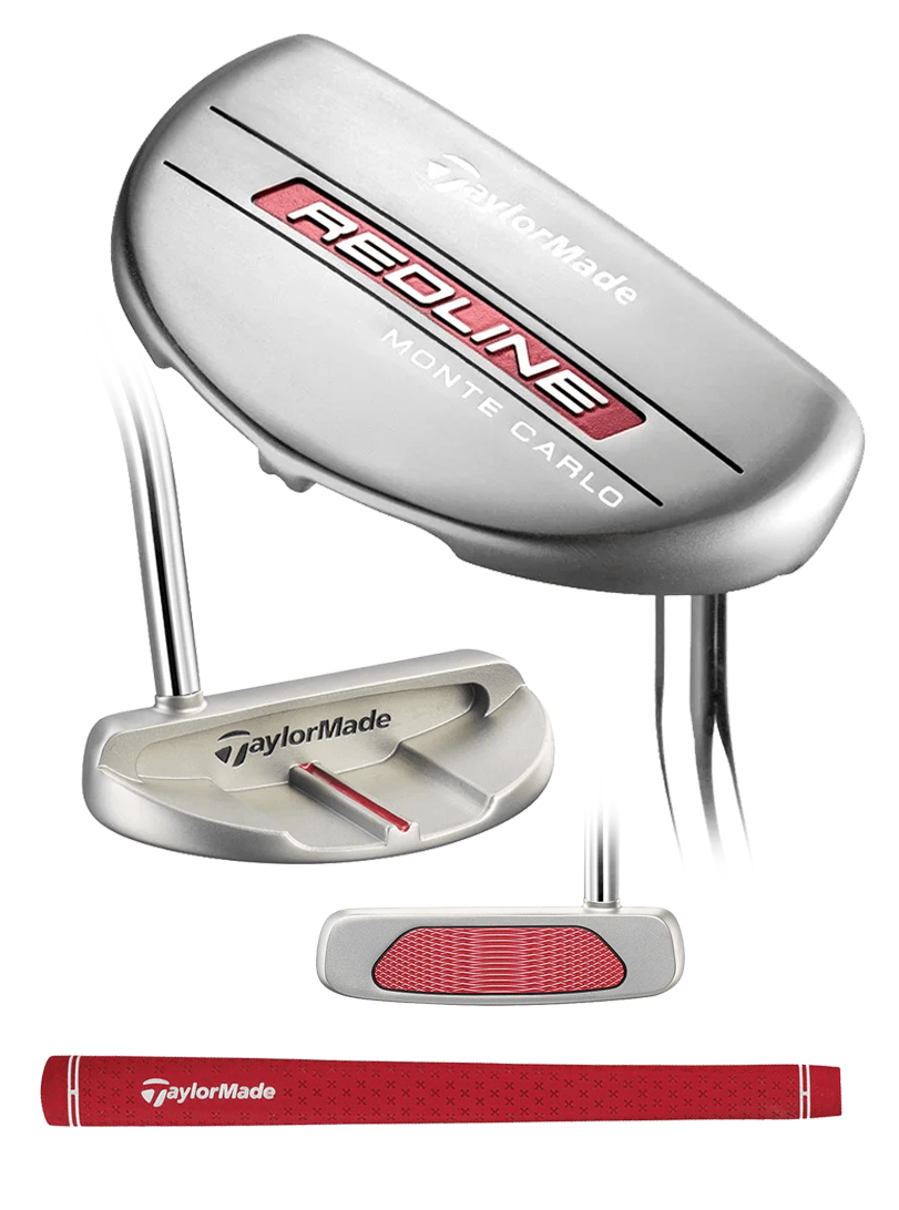 TaylorMade Redline Monte Carlo Putter, 35 Inch, Stock Lamkin Red Grip ...
