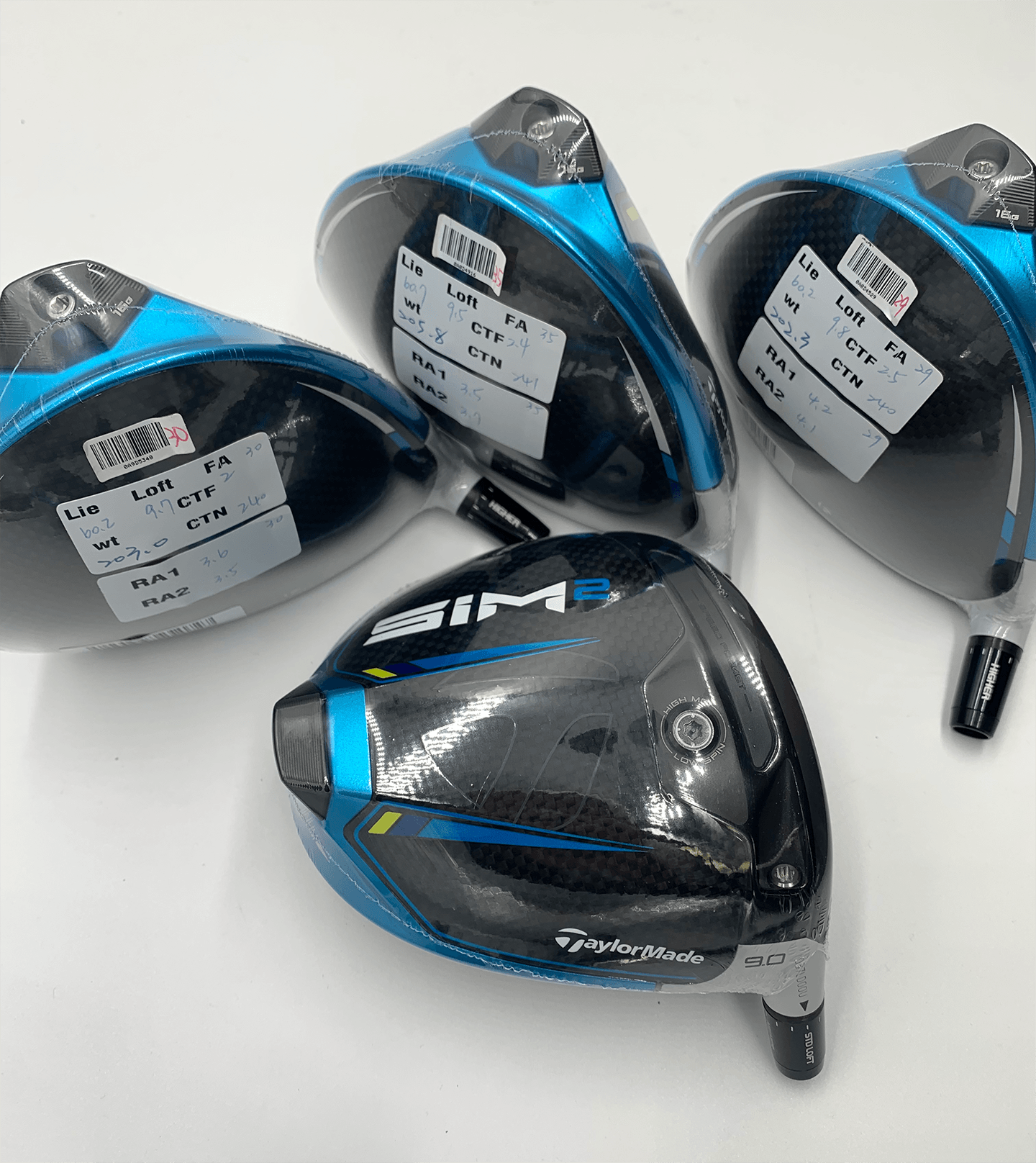 TaylorMade Sim 2 Tour Issued Driver Heads with Spec Sticker / Choose P ...