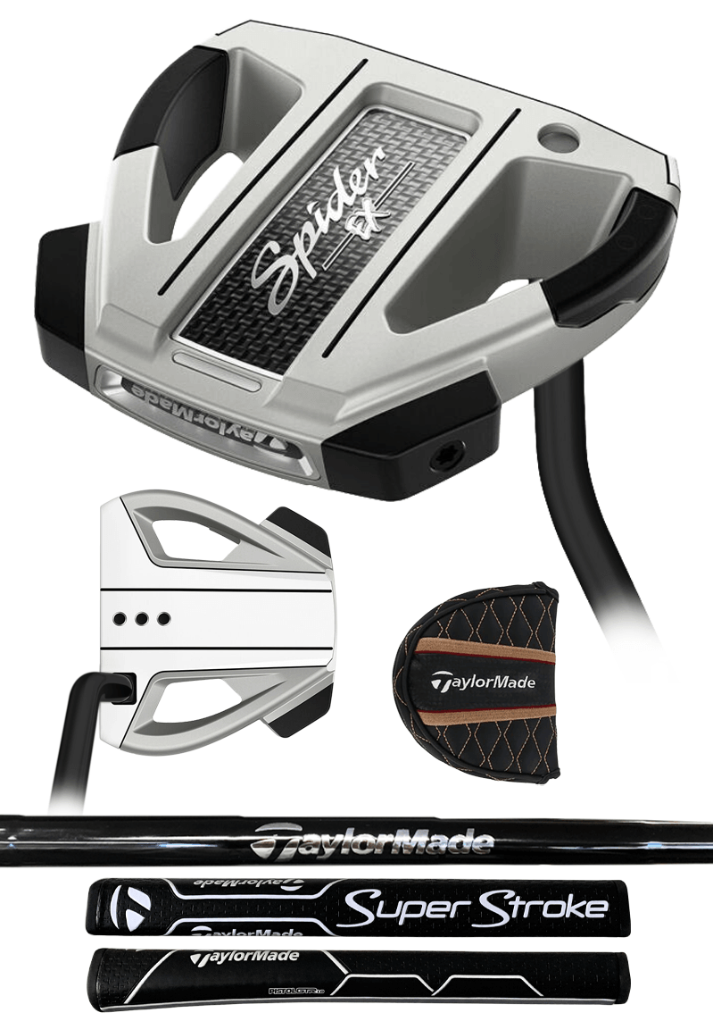 TaylorMade Spider Ex Putter Single Bend, Platinum / White, with SuperS ...